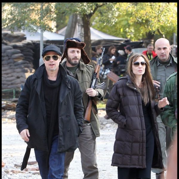 Srpski glumci na snimanju sa najpoznatijim holivudskim parom